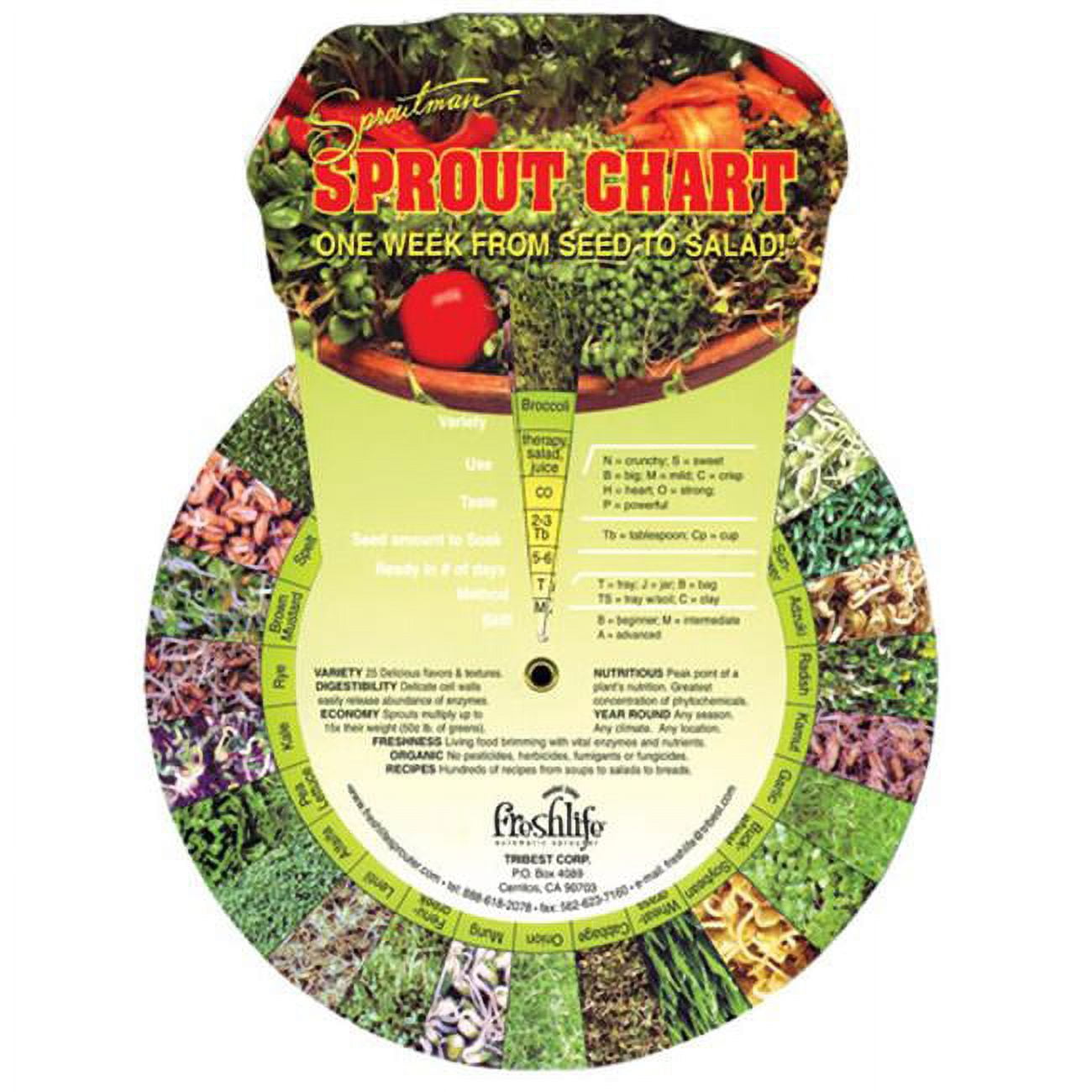 Tribest Sproutman s Sprout Chart - Walmart.com