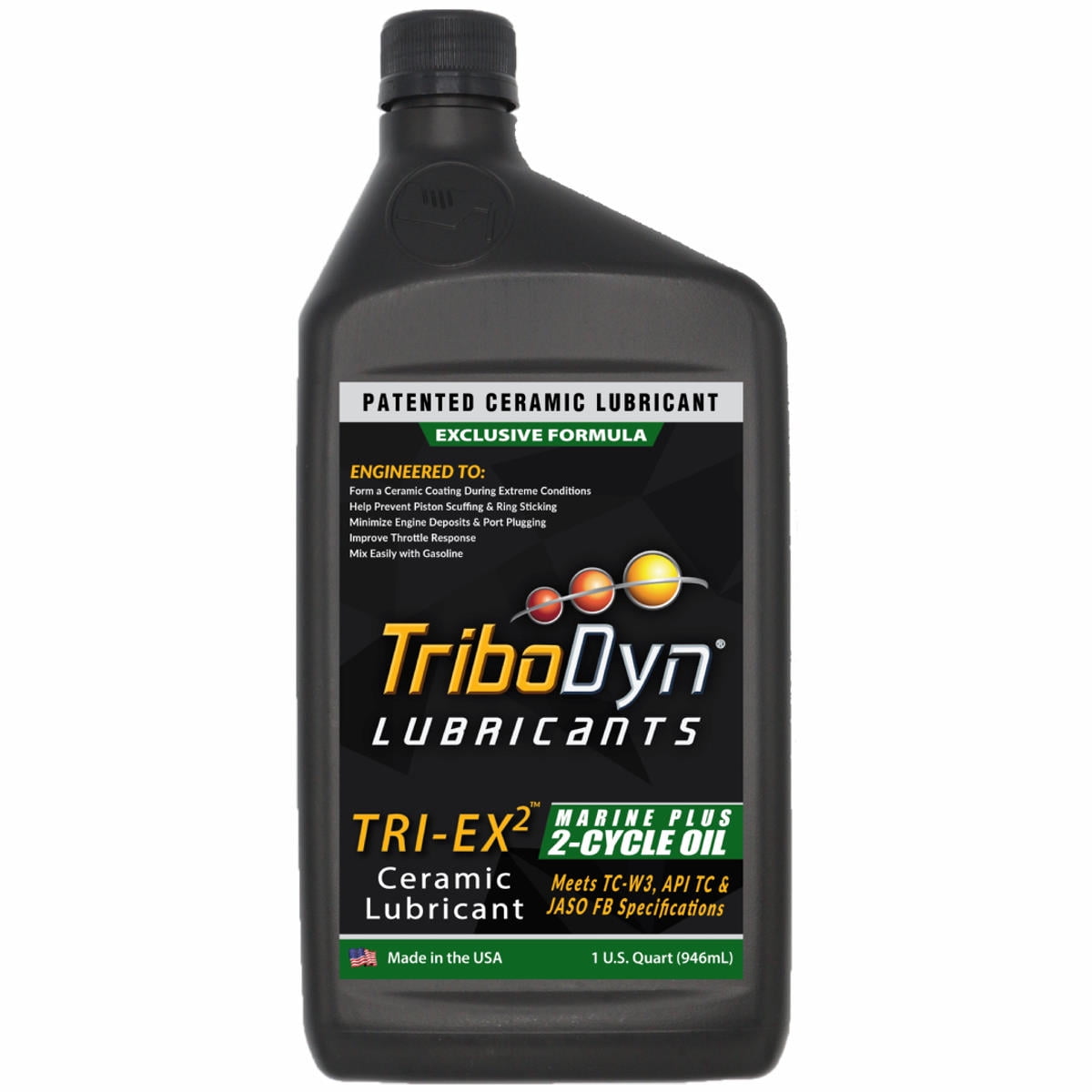 TriboDyn Marine Plus 2 Stroke Oil with Ceramic Coating - 1 Quart Bottle ...