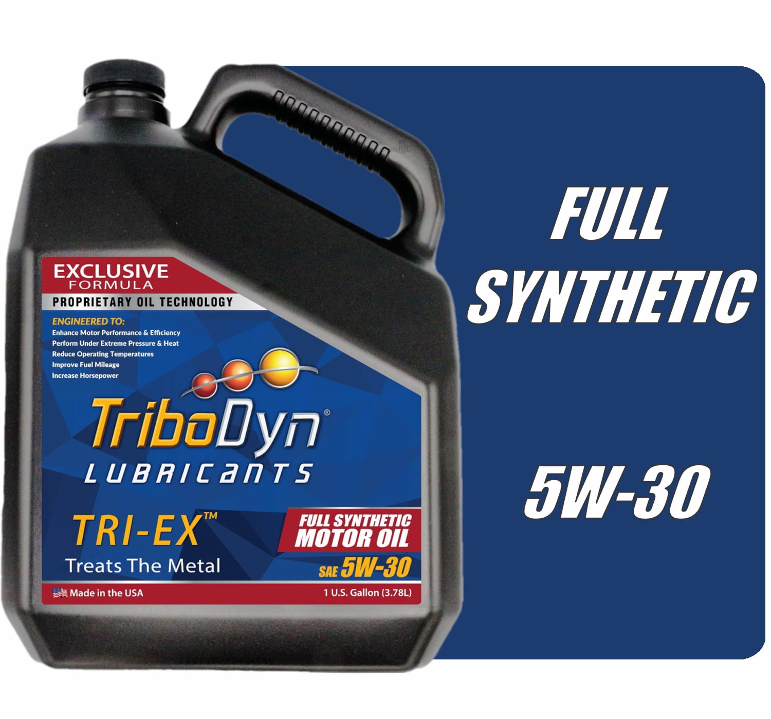 TriboDyn TRI-EX SAE 5W30 Synthetic Engine Oil - 1 Gallon Bottle ...