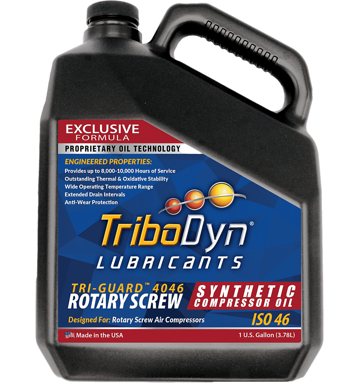 TriboDyn TriGuard 4046 ISO 46 Rotary Screw Synthetic Compressor Oil - 1 ...