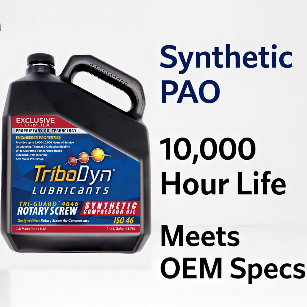 TriboDyn Tri-Guard 4046 PAO Synthetic Air Compressor Oil - ISO 46 Non ...