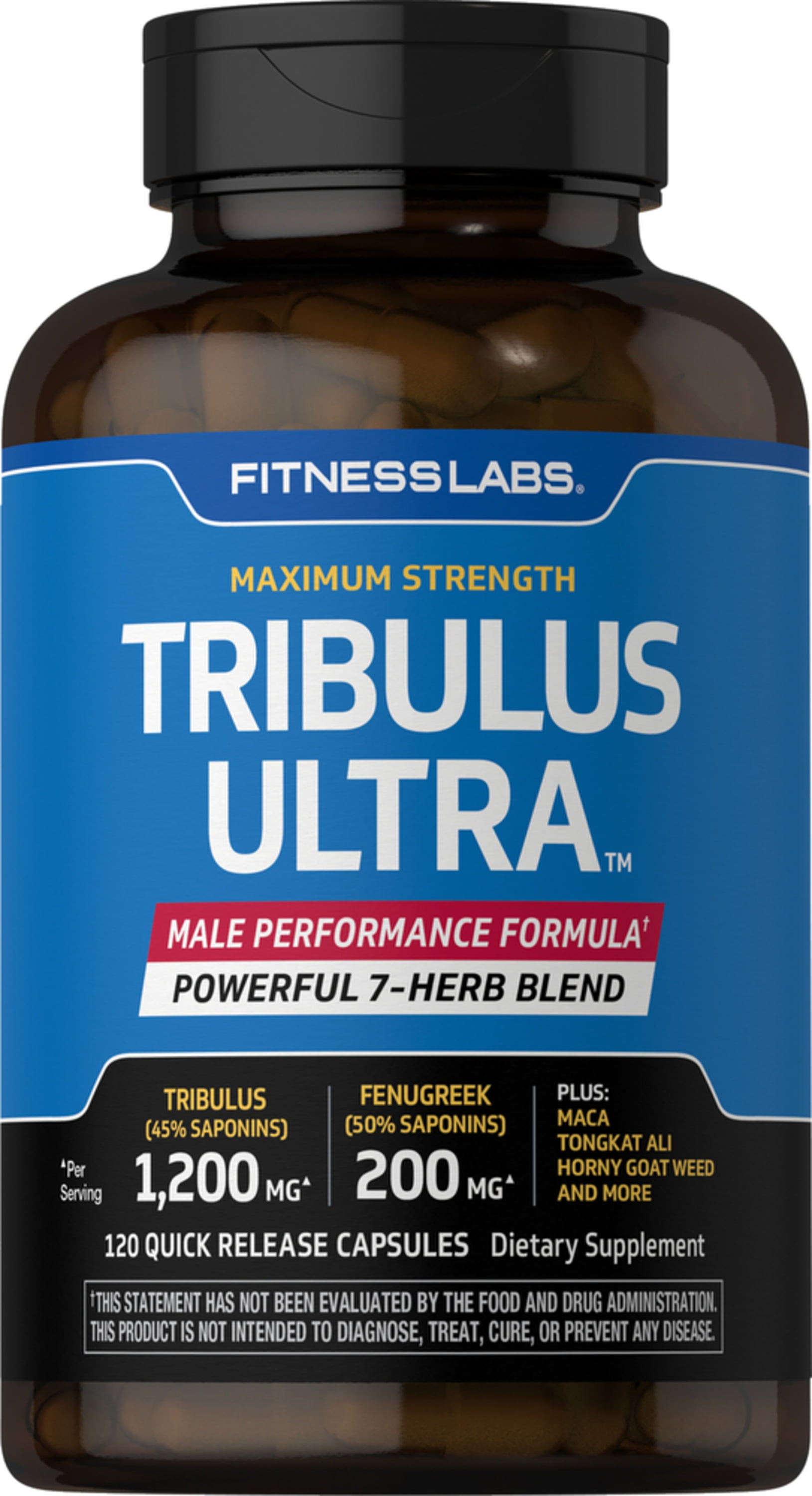 Tribulus Terrestris for Men | 120 Capsules | 7-Herb Blend with ...