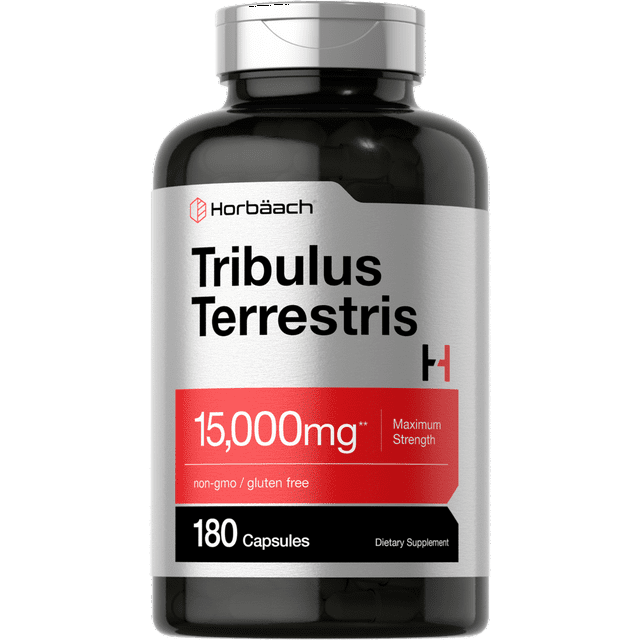 Tribulus Terrestris for Men | 15000mg | 180 Capsules | Maximum Strength ...