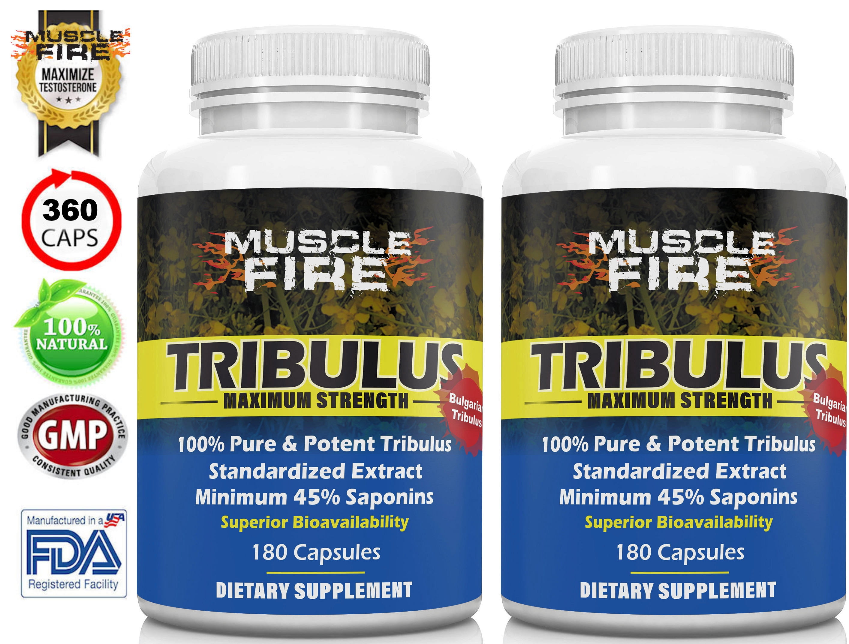 Herbal Nutrition Tribulus Terrestris for Men - Maximum Strength ...