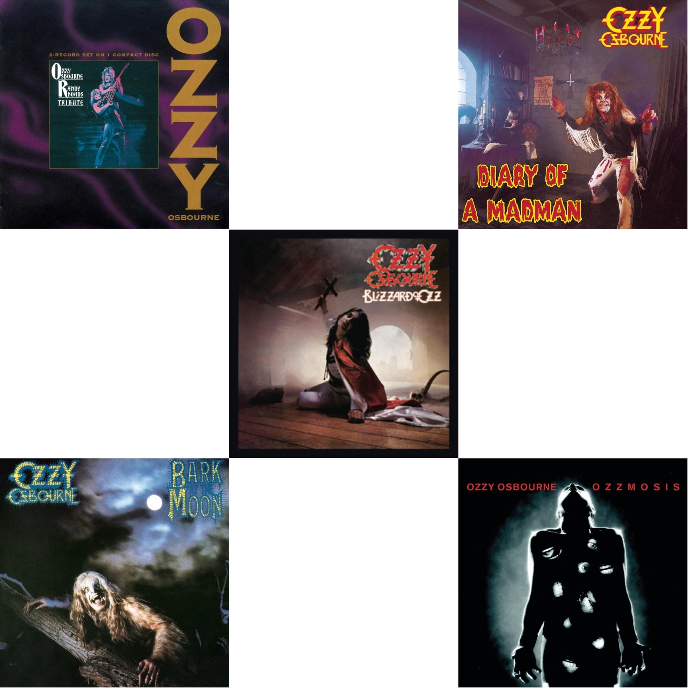 Tribute & Bark At The Moon & Blizzard Of Ozz & Diary Of A Madman ...