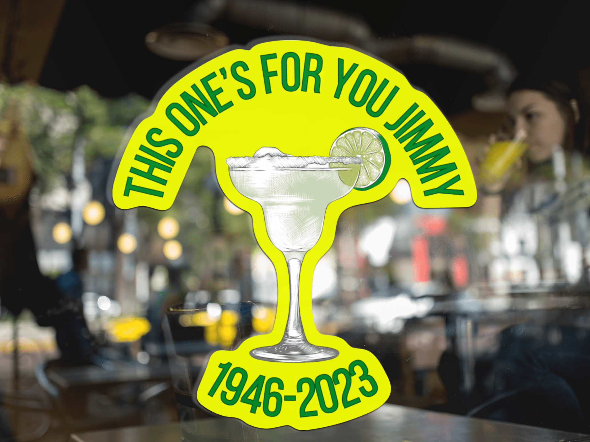 Tribute Jimmy Buffett Sticker Decal Beaches Boats Guitar ParrotHead 6.5 ...