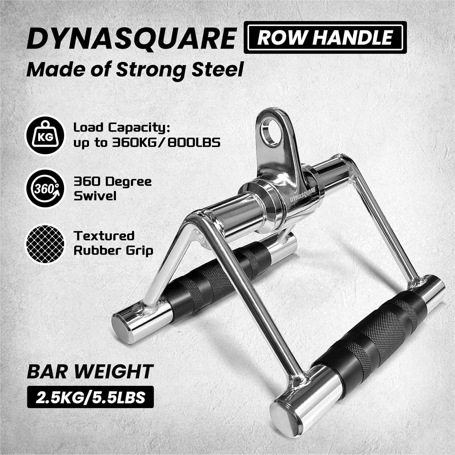 Tricep Press Down Cable Machine Attachment, Heavy Duty Solid Steel LAT ...