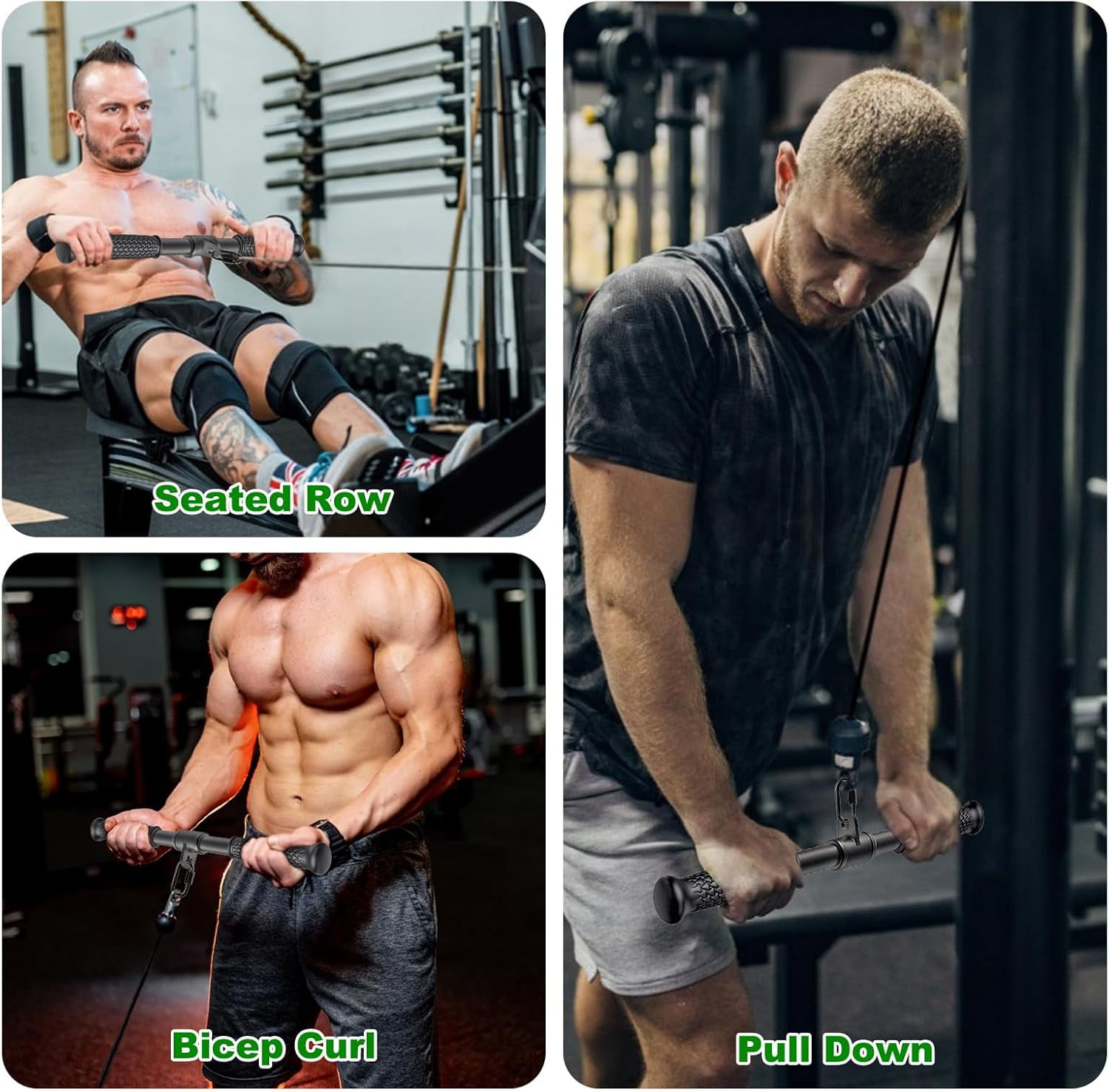 Tricep Pull Down Attachment, Cable Machine Accessories for Home Gym ...