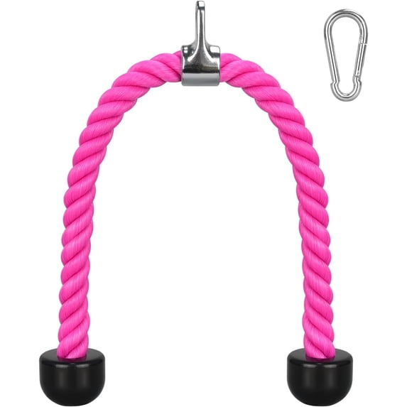 Tricep Rope, 27 Inches Cable Machine Attachment, Pull Down Attachments ...