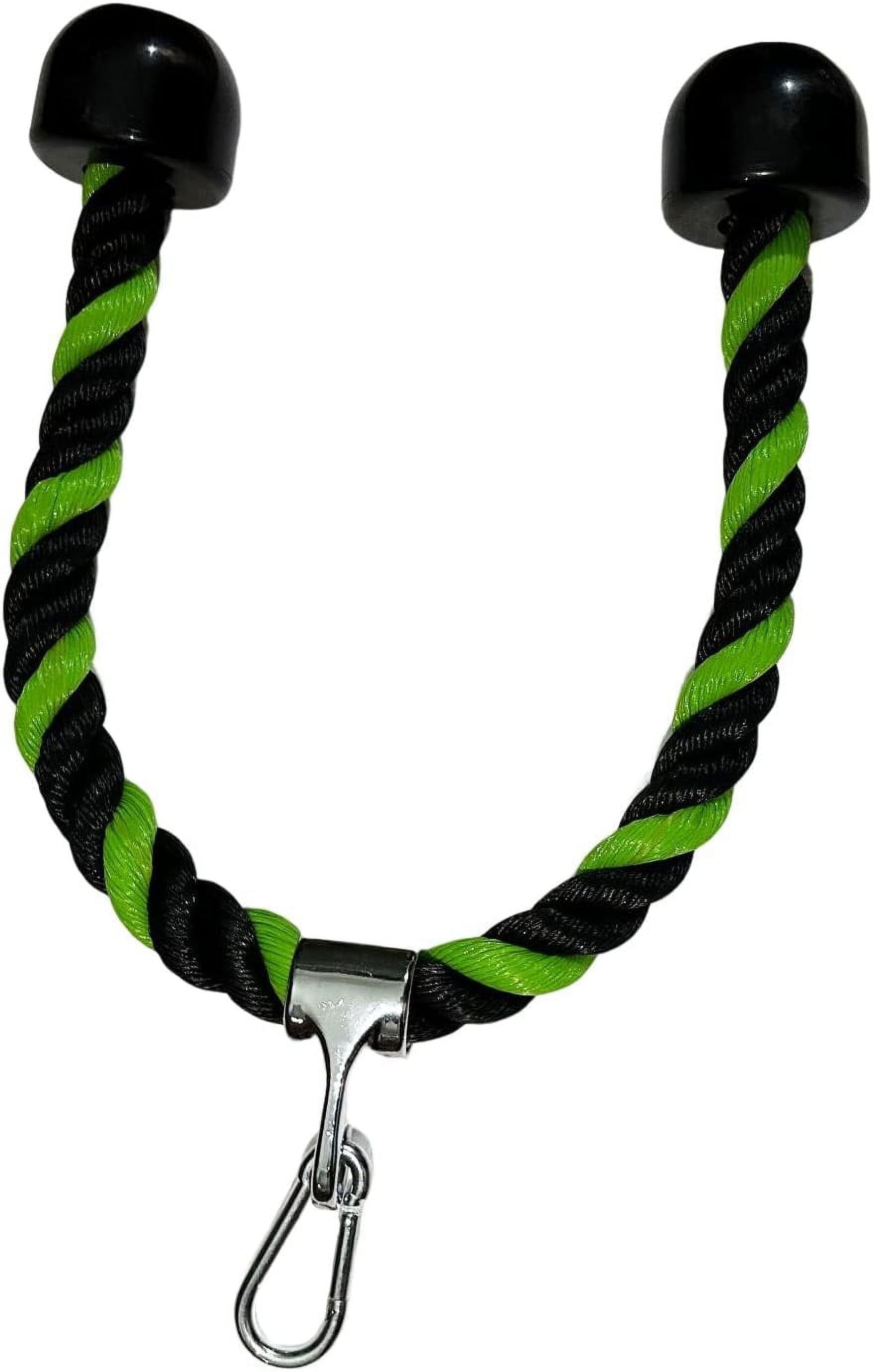 Tricep Rope Attachment for Home Gym - Heavy Duty Nylon Braided Lat ...