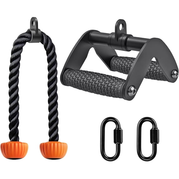 Tricep Rope Machines Attachments for Gym, Heavy Duty Universal Tricep ...