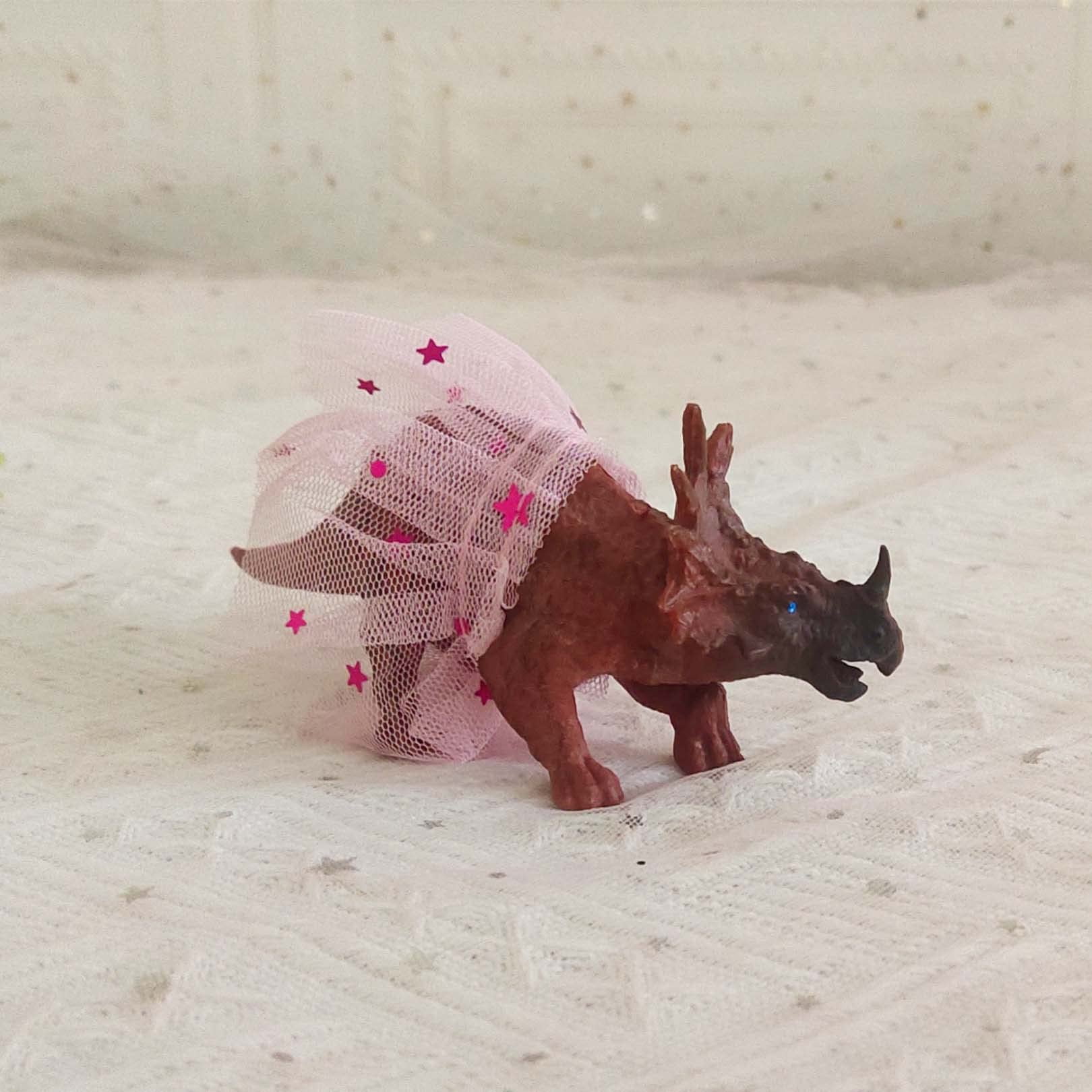 Triceratops Cake Topper TWE5 With Tutu Dress for Girls Dinosaur Themed Birthday Party - Walmart.com