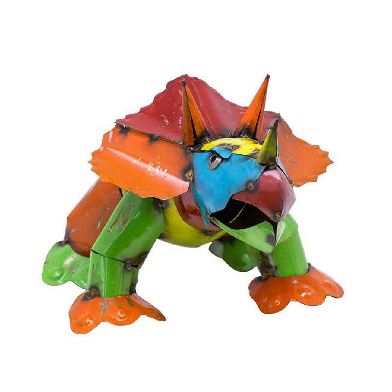 Triceratops Dinosaur Metal Art Figurine - Walmart.com