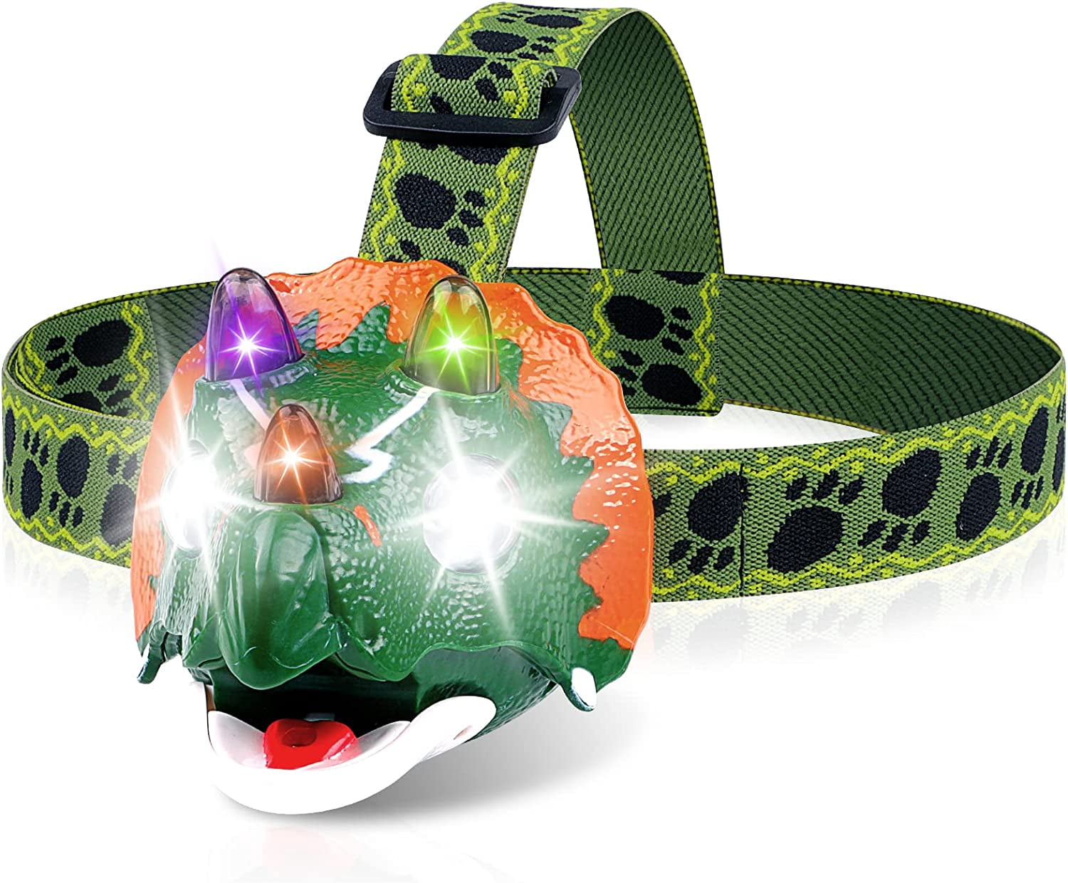Triceratops LED Headlamp - Dinosaur Headlamp for Kids Camping Gear ...