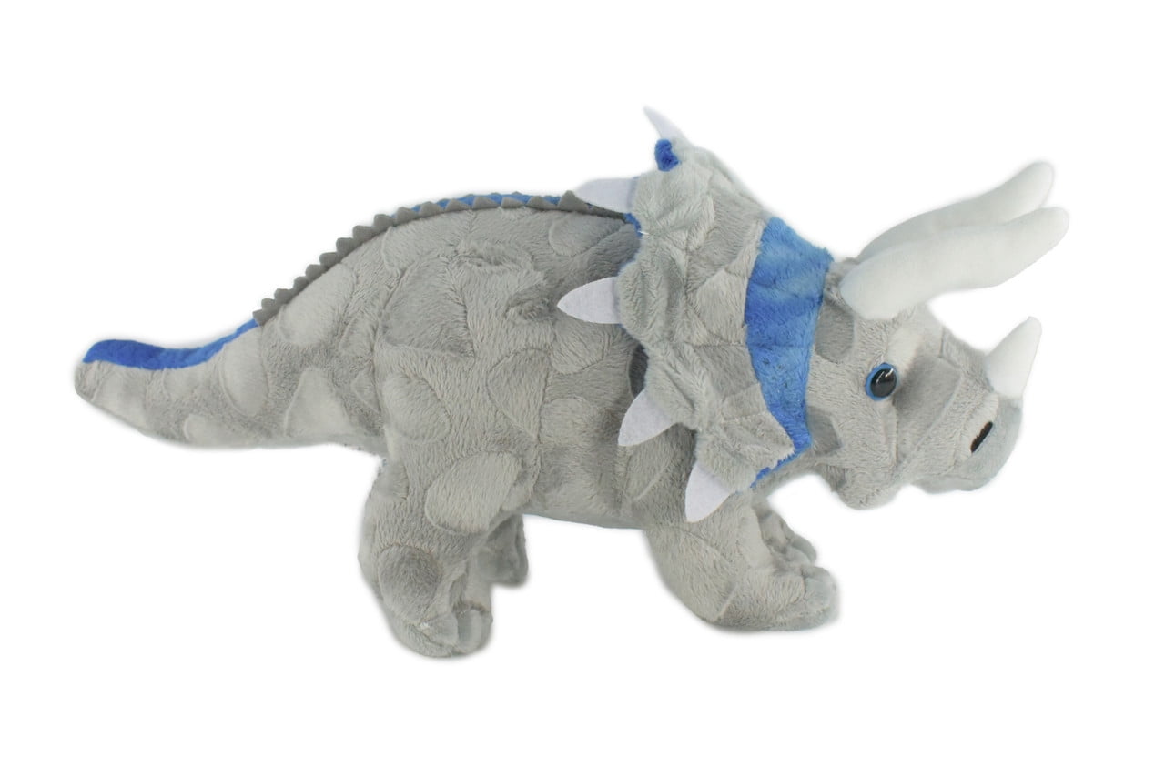 Triceratops Plush Dinosaur Toy, Soft, Stuffed Reptile Toy, Educational ...