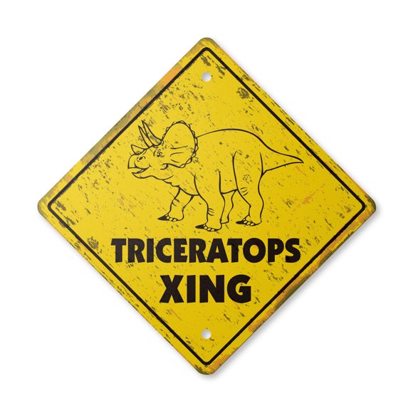 Dinosaur Crossing Sign