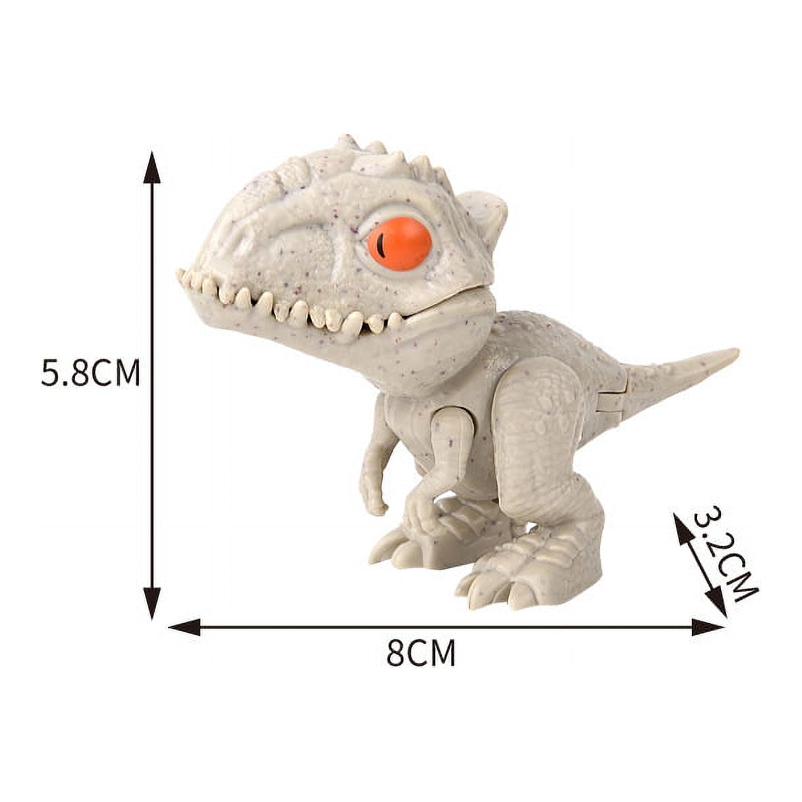 Triceratops and T Rex Interactive Finger Biting Dinosaur Toys Set for ...