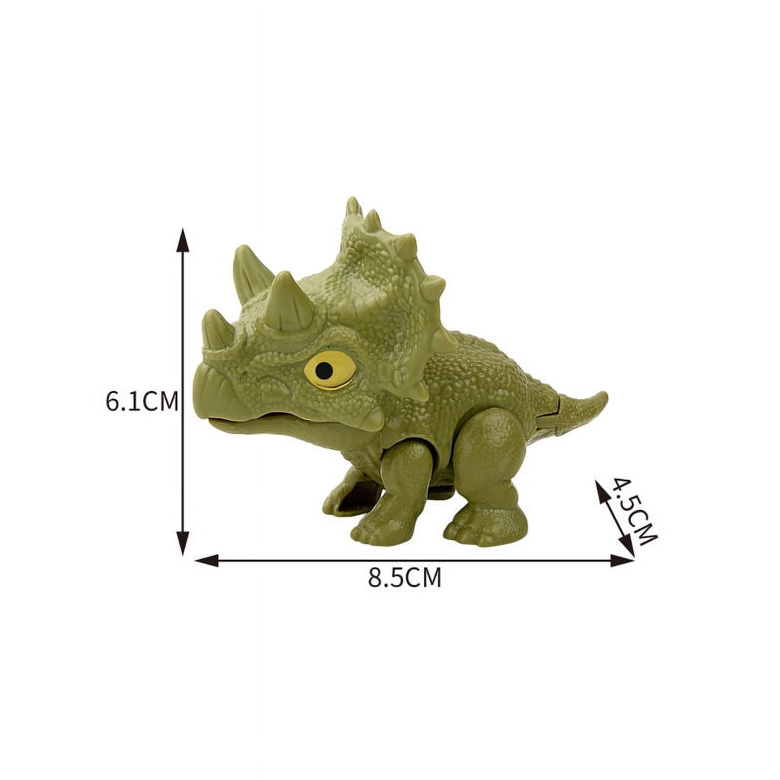 Triceratops and T Rex Interactive Finger Biting Dinosaur Toys Set for ...