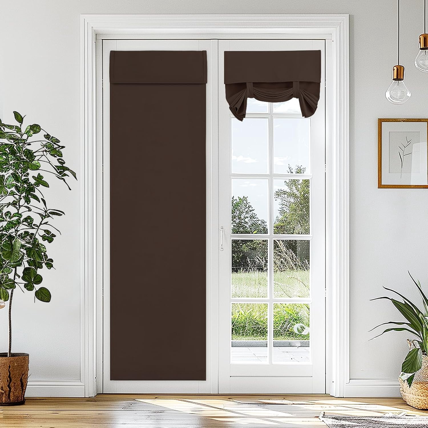 Tricia Door Curtain, Blackout French Door Curtains Room Darkening ...