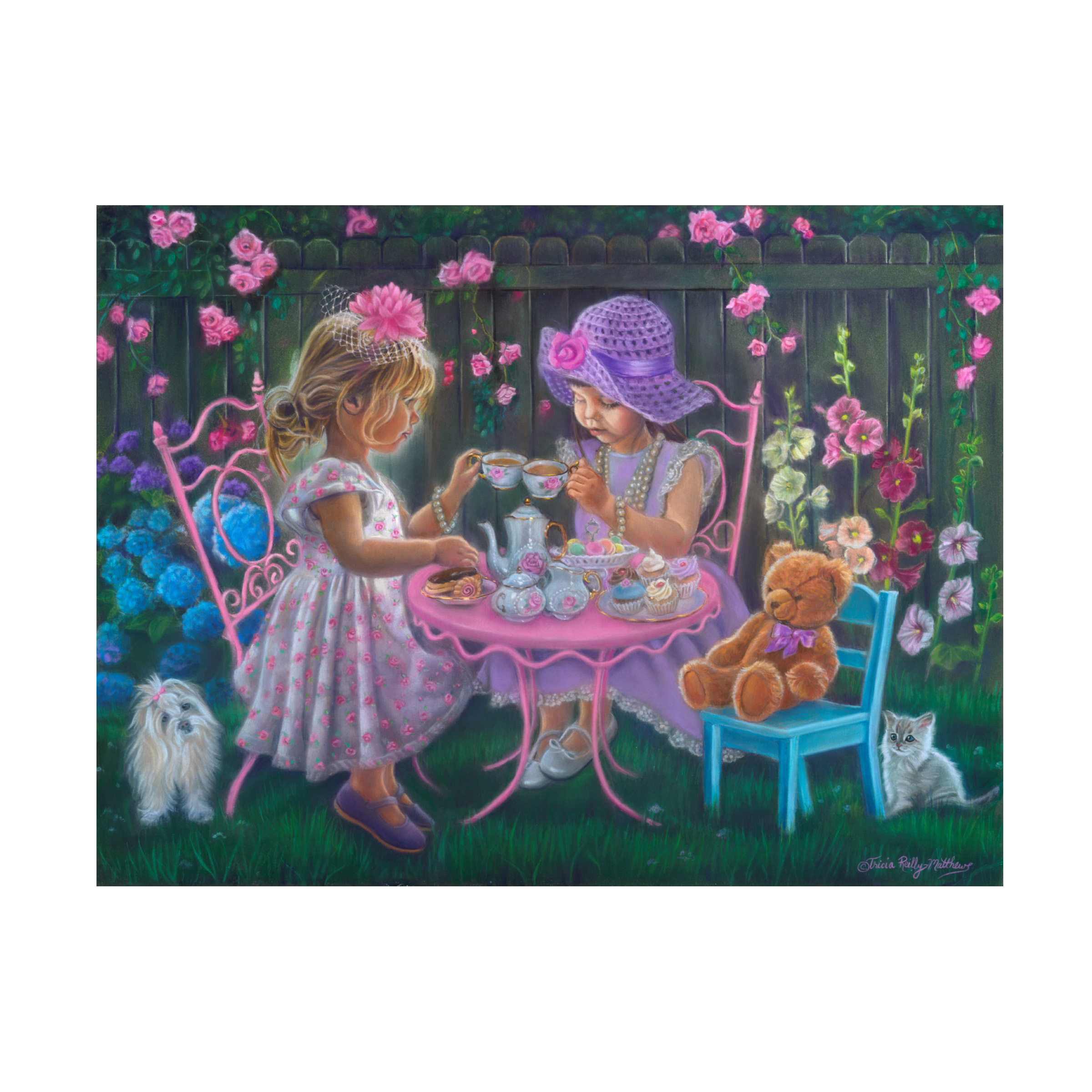 Tricia Reilly Matthews 'Tea for Two' Canvas Art - Walmart.com