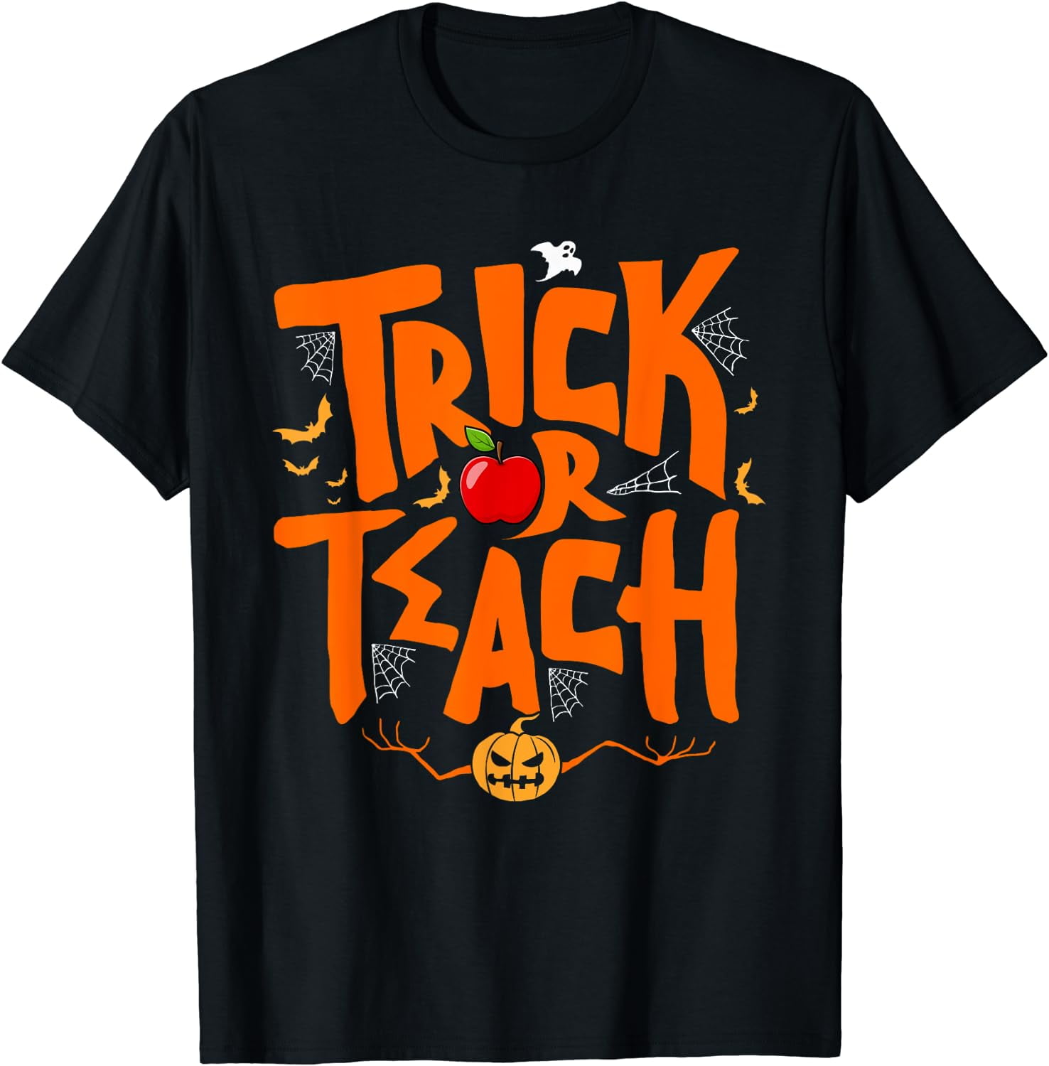 Trick Or Teach Funny Teacher Life Halloween Costume 2023 T-Shirt ...