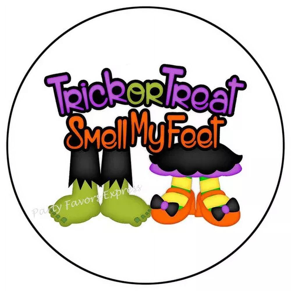Trick Or Treat Smell My Feet Sticker Party Favors Sticker Envelope ...