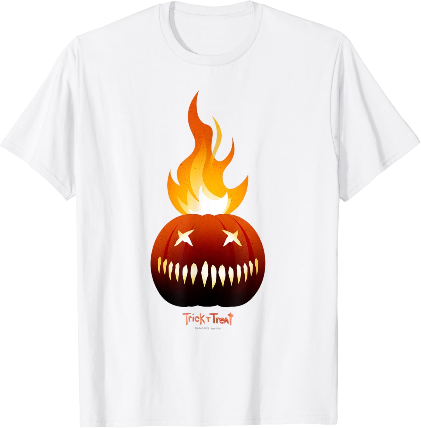 Trick ‘R Treat – Flamey Jack O Lantern T-Shirt - Walmart.com