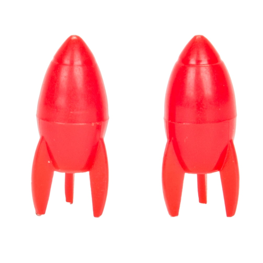 Trick Tops Valve Caps Presta Rockets Red - Walmart.com