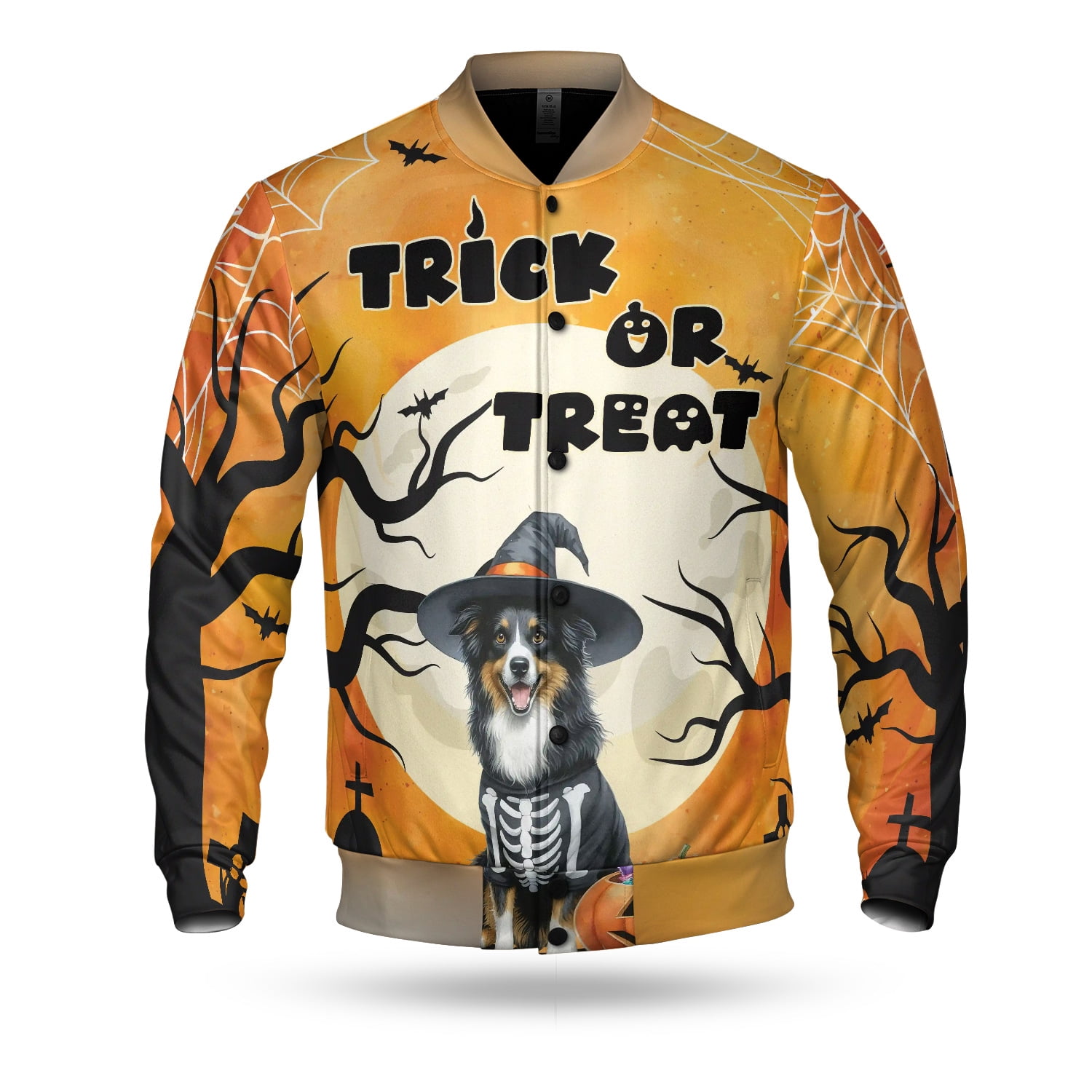 Trick or Treat Border Collie Needs Candy Happy Halloween Night All Over ...