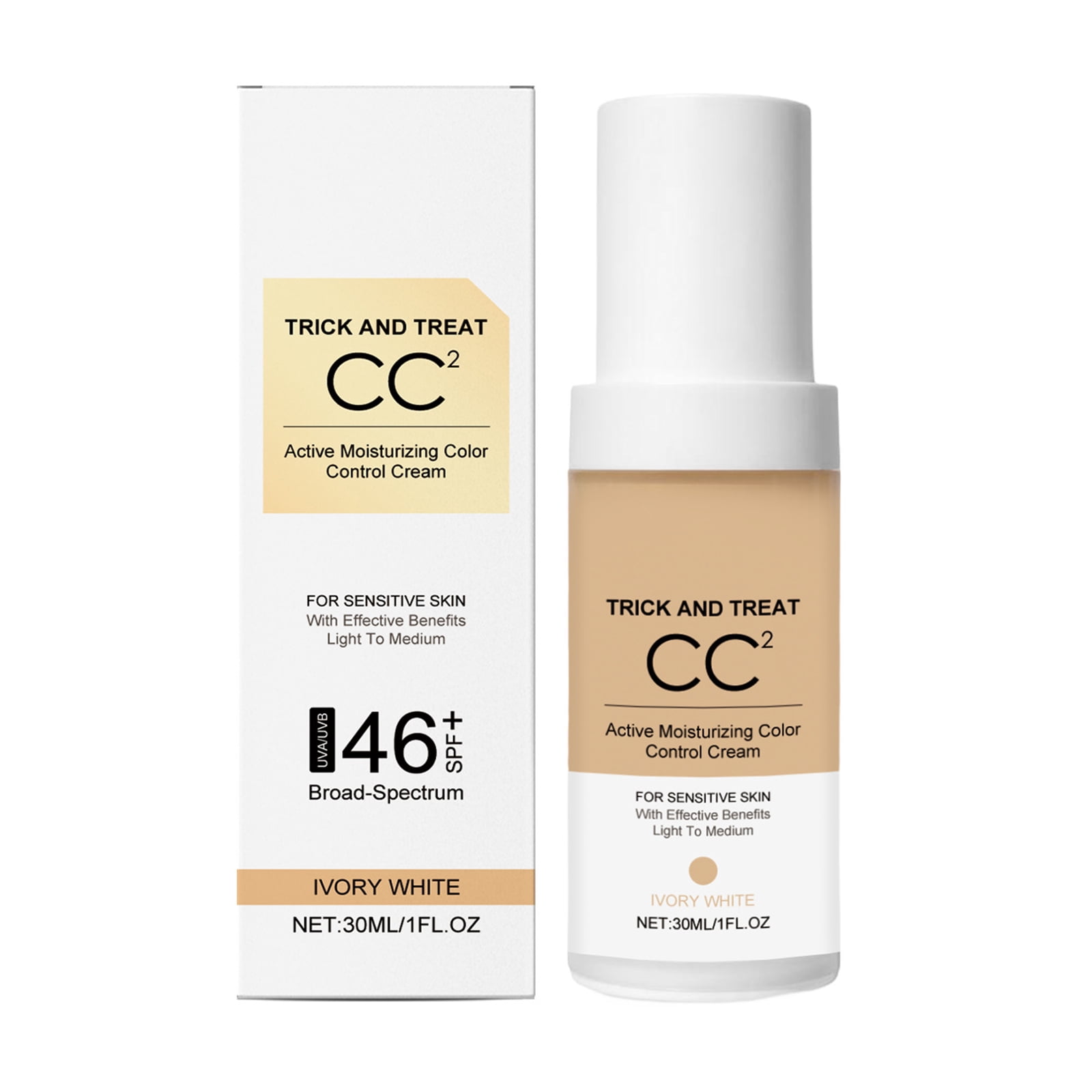 Trick and Treat CC Cream SPF 46, Active Moisturizing Color Correcting ...
