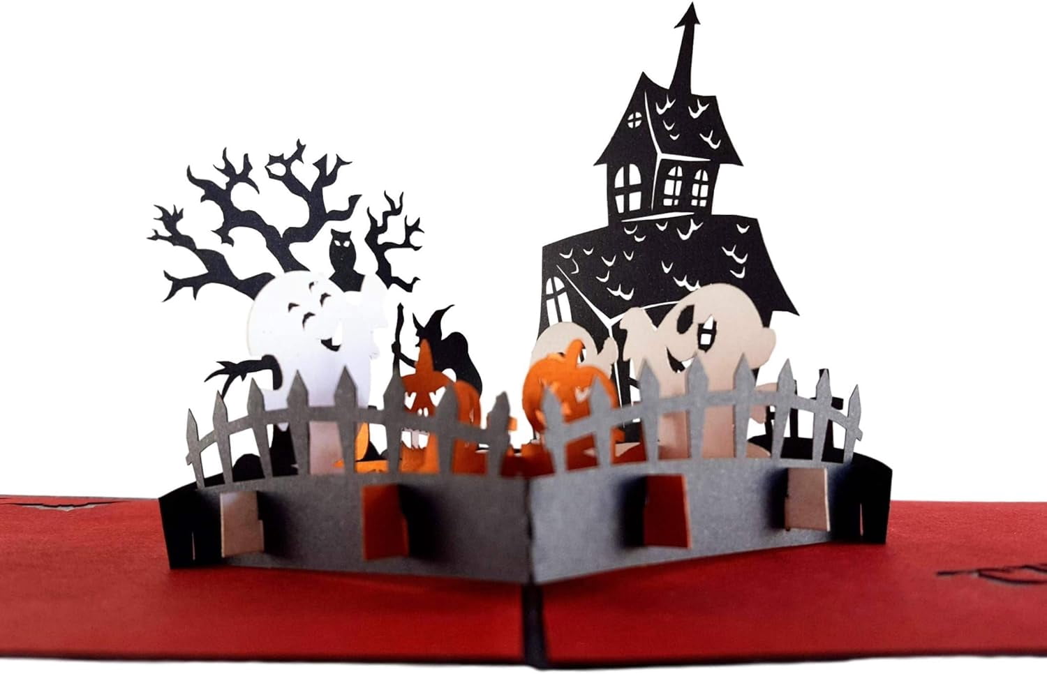 Trick or Treat Halloween 3D Pop Up Greeting Card - Cute Jack-O-Lantern ...