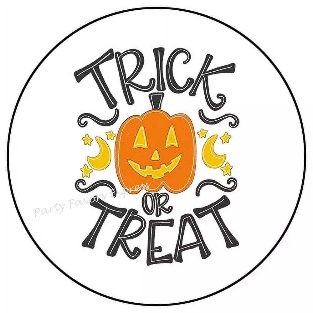 Trick Or Treat Halloween Envelope Seals Party Favors Sticker Labels ...