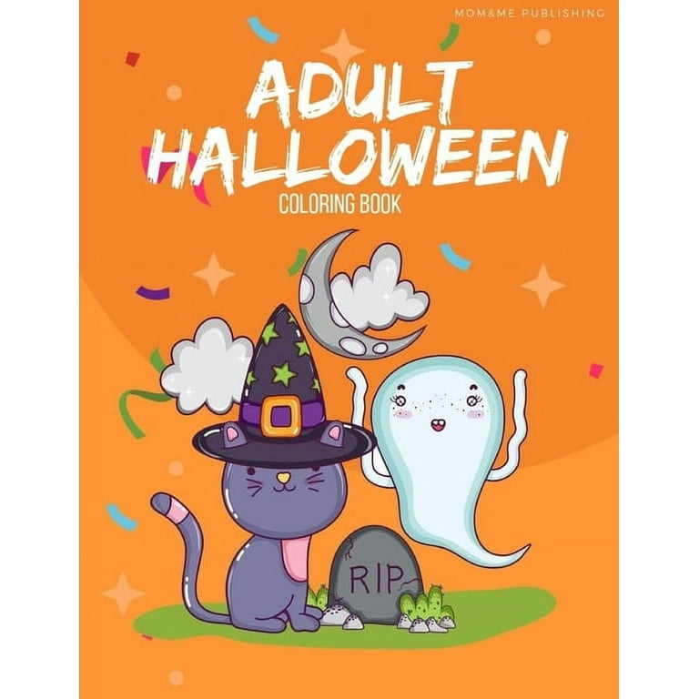 adult coloring book cute halloween pages