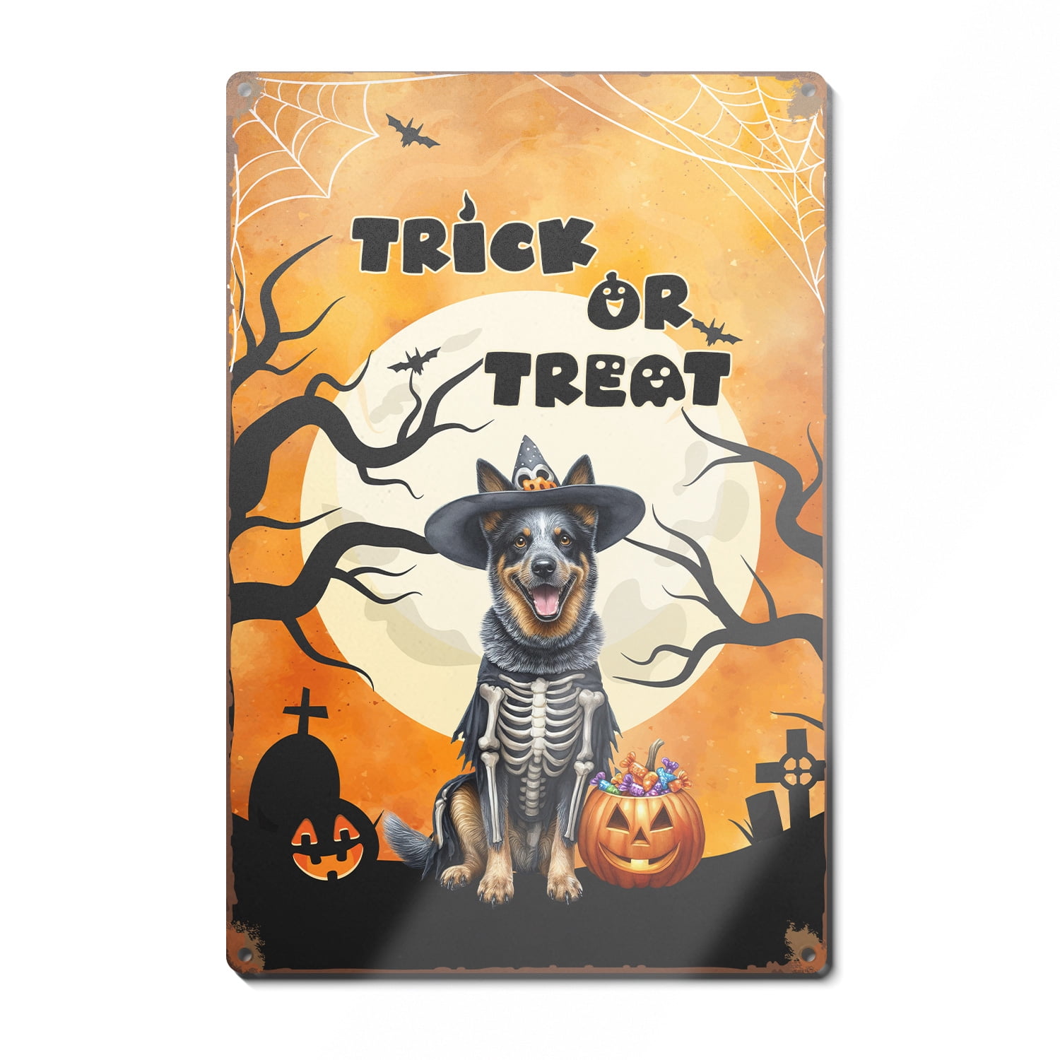 Trick or Treat Australian Cattle Dog Needs Candy Happy Halloween Night ...