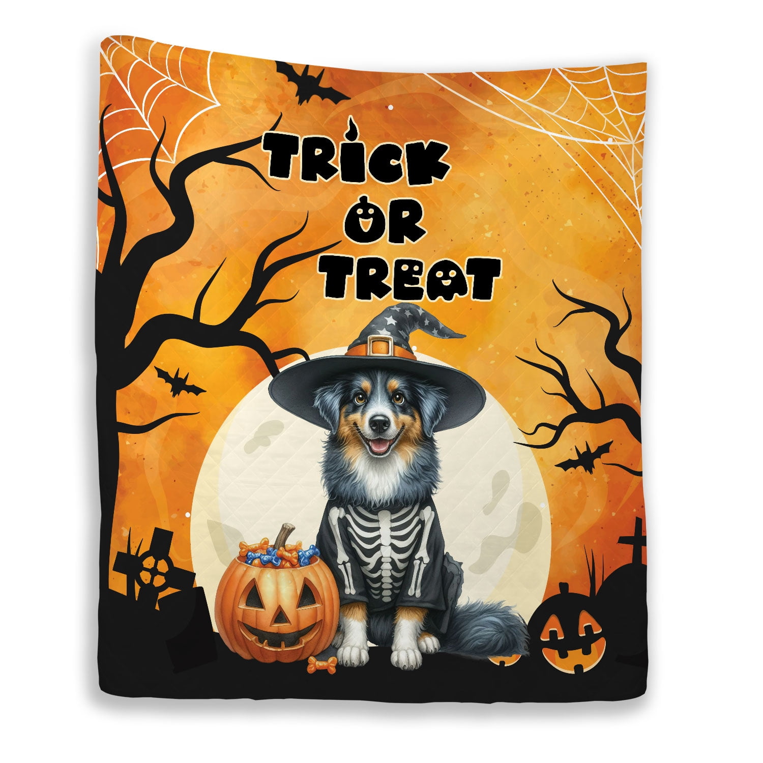 Trick or Treat Australian Shepherd Needs Candy Happy Halloween Night ...