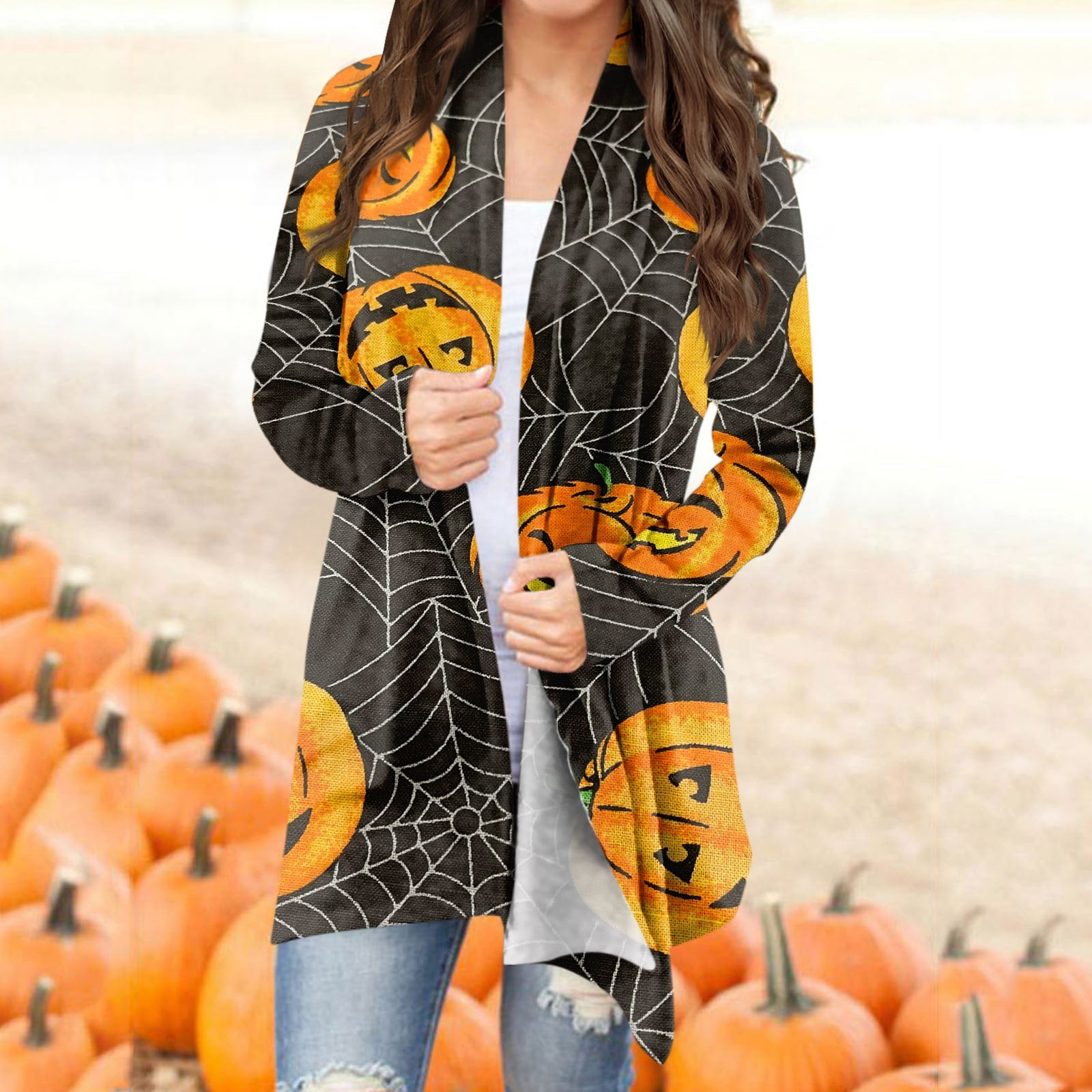 Trick-or-Treat Fashion Must-Have HIMIWAY Creepy Cool Cardigan Women'S ...