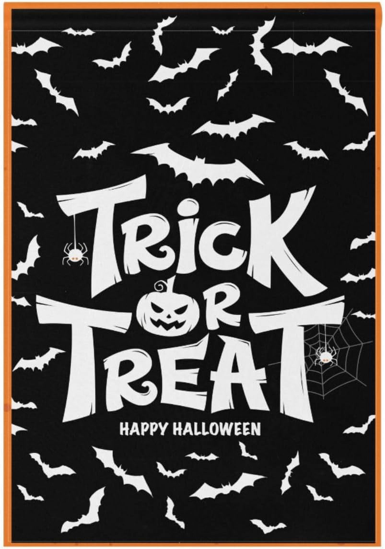 Trick or Treat Garden Flag Happy Halloween Double Sided Flags 12.5x18 ...