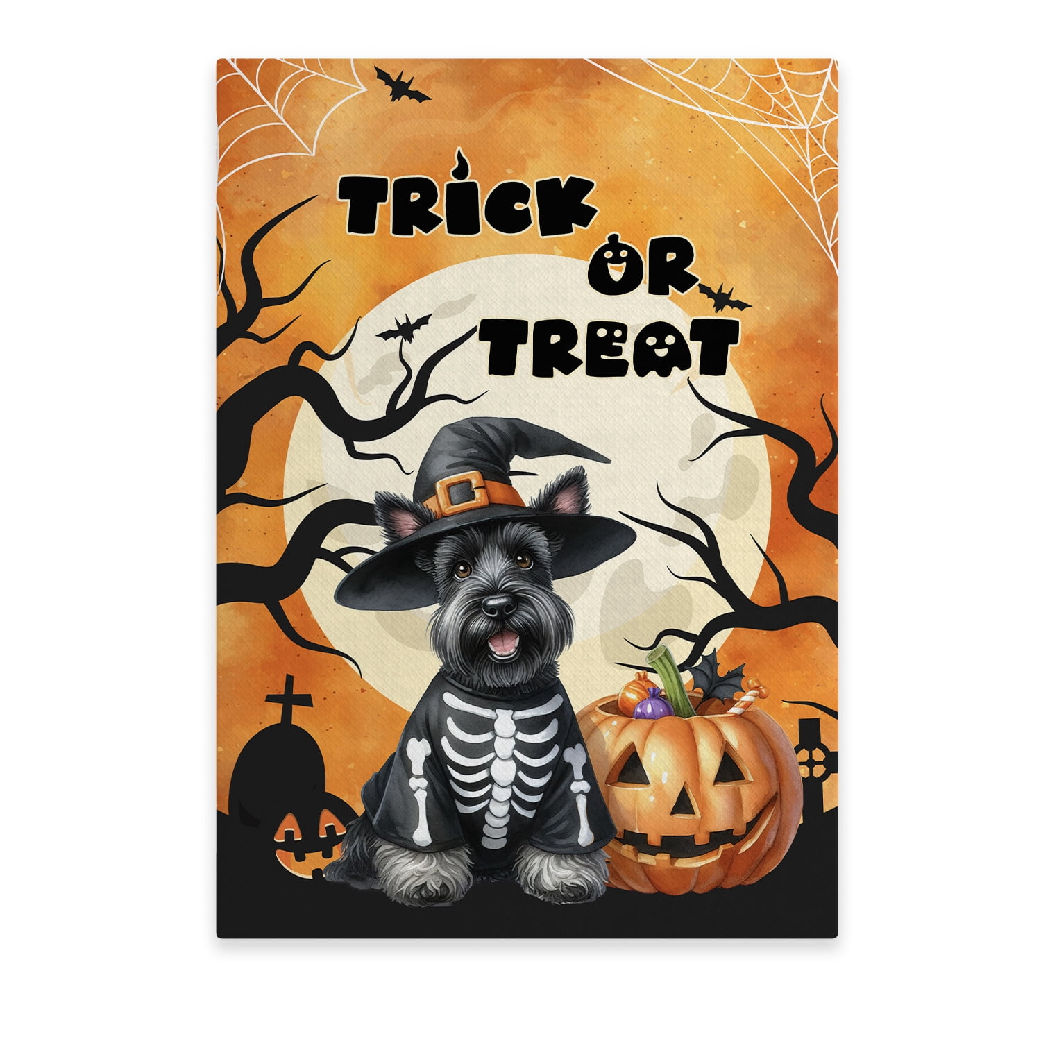 Trick or Treat Scottish Terrier Needs Candy Happy Halloween Night ...