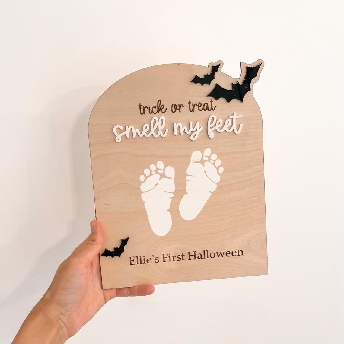 Trick or Treat Smell My Feet Halloween Sign Custom First Halloween ...