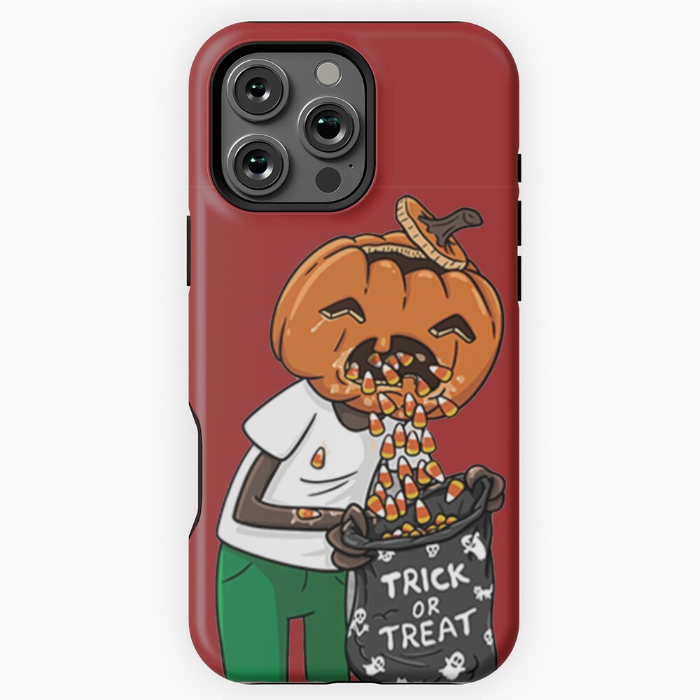 Trick or Treat Spooky Season Art Phone Case for iPhone 16 15 14 13 12 ...