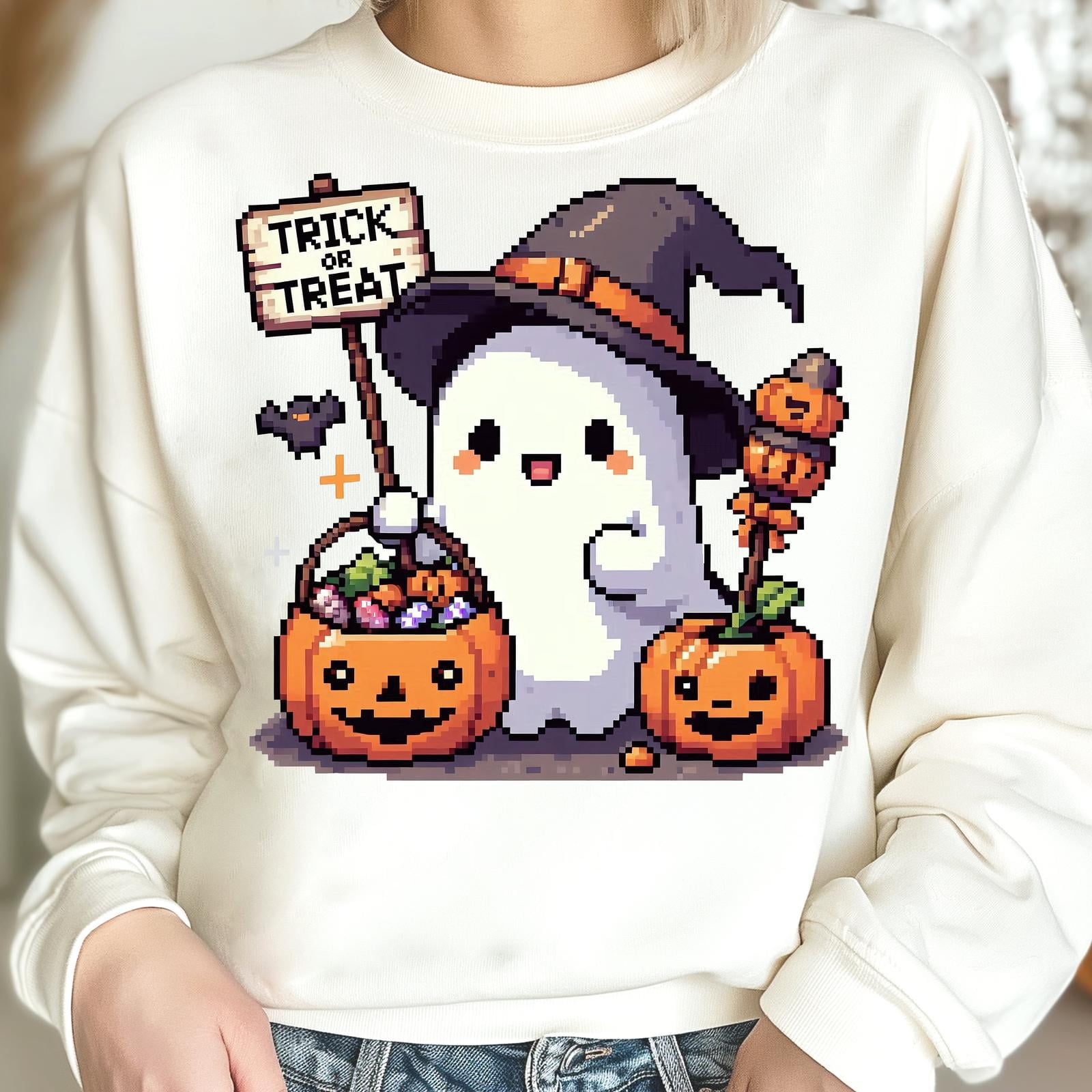 Trick or treat png,Halloween png,Cute Halloween png,pixel Halloween png ...