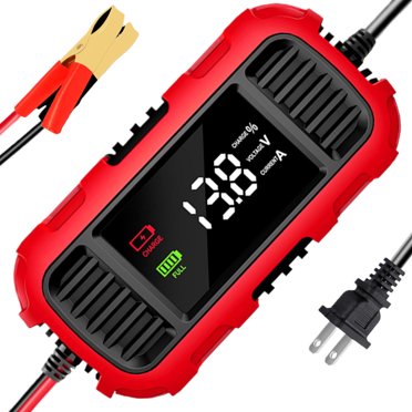 FOVAL 12V 1000mA Automatic Trickle Charger, ETL Listed for Motorcycles ...