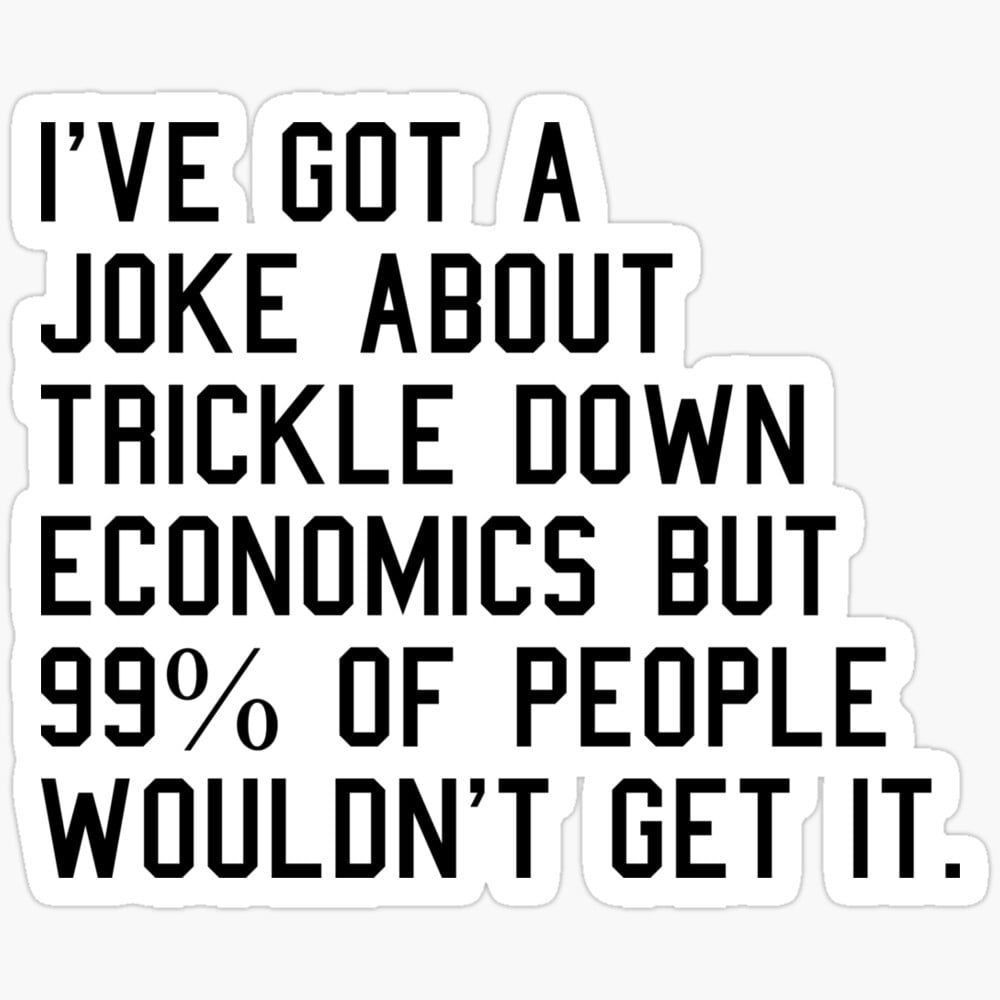 Trickle Down Economics Stickerphone Decal Water Bottle Stickers, Vinyl ...