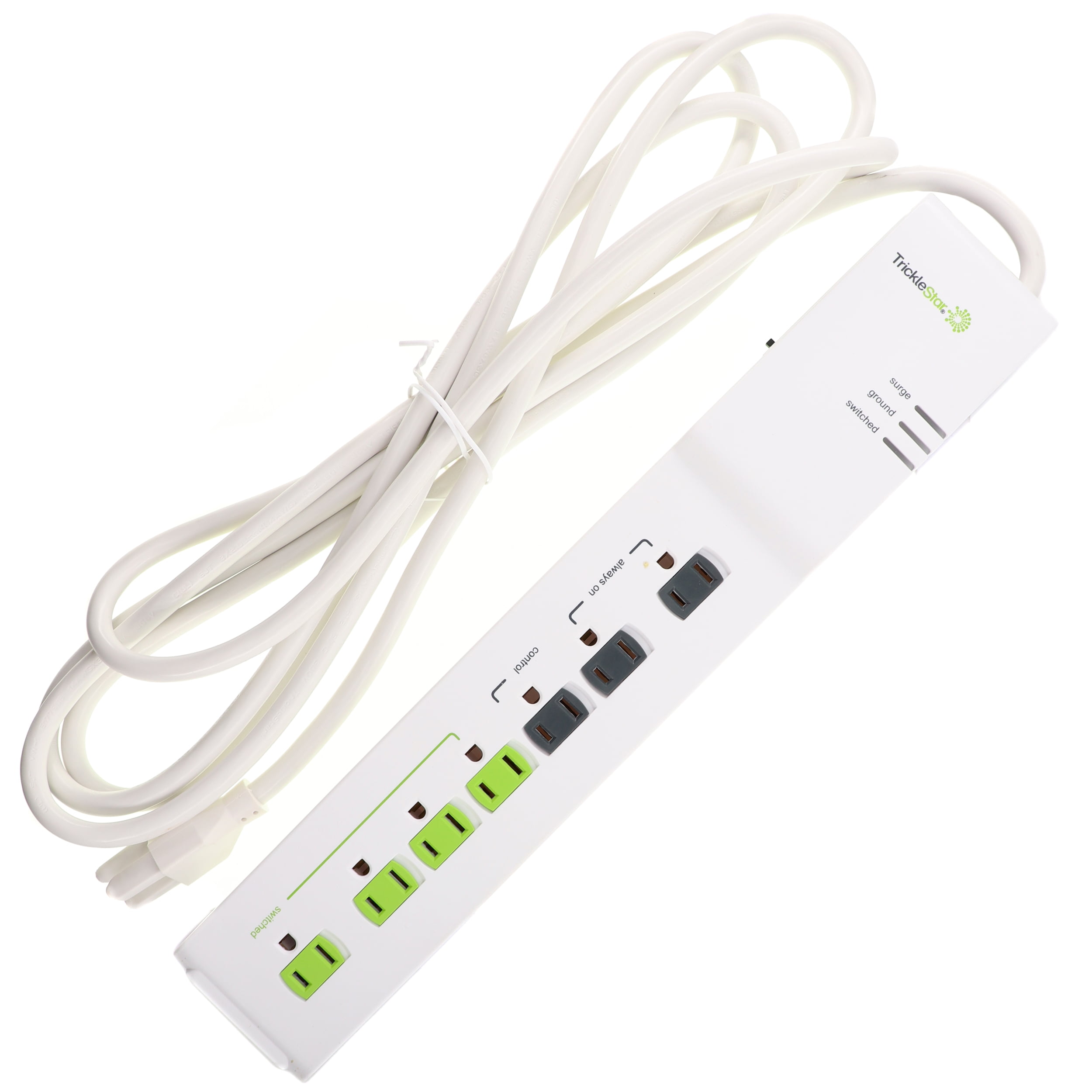 TrickleStar 7 Outlet Advanced PowerStrip, 1080 Joules, 3ft cord ...
