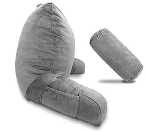 Trickonometry Large Reading Pillow with Arms, Prop Up Chair Cushion w ...
