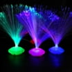KQJQS 14” LED Fiber Optic Lamp with Remote – USB/Battery Powered Color ...