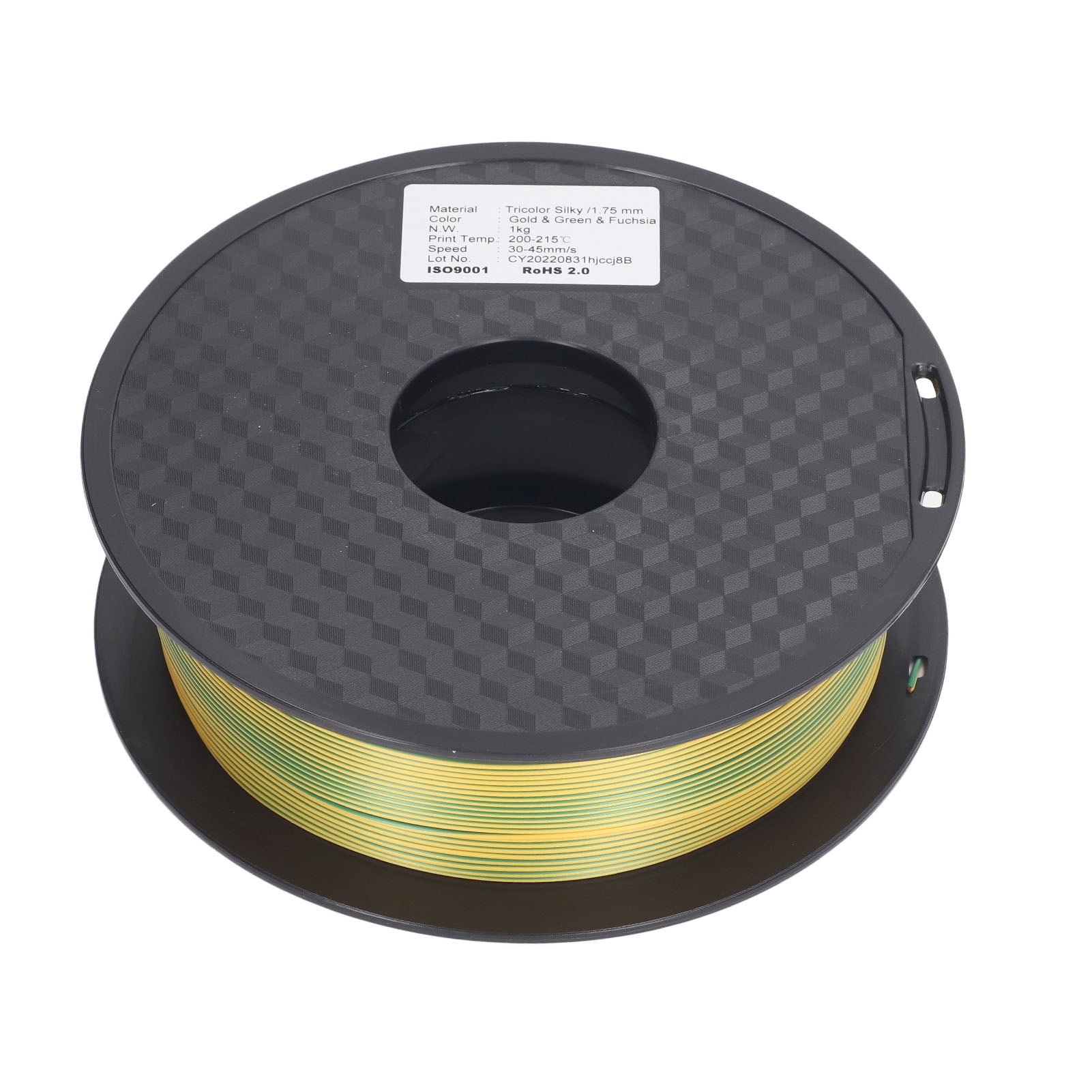 Tricolor PLA Filament 1.75mm Triple Color Silk Coextruded 3D Printer ...