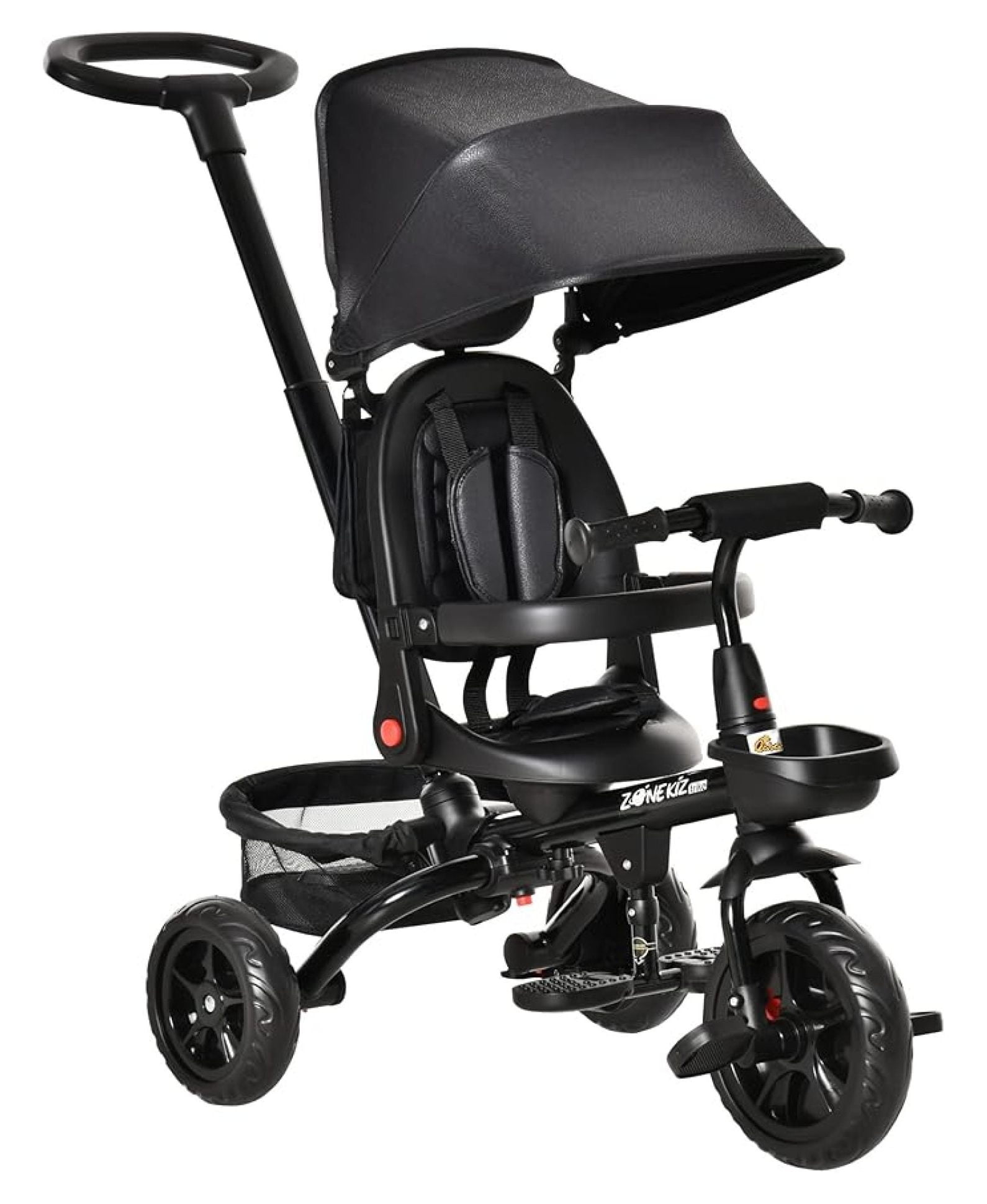 Tricycle, 4 in 1 Foldable Trike with Reversible Seat, Adjustable Parent ...