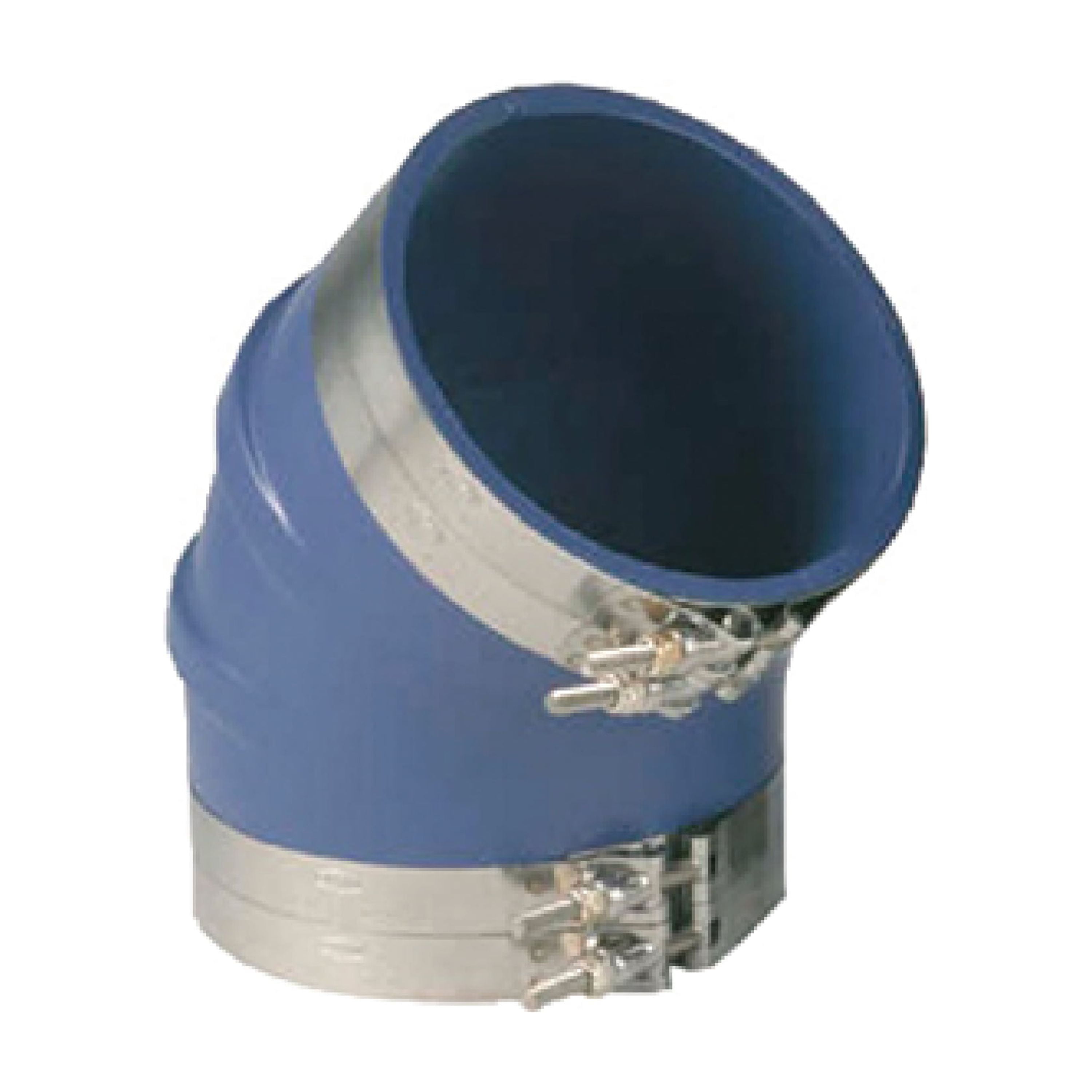 Trident 240V8000SS Blue Silicone 45 Degree Exhaust Bellows Elbow ...