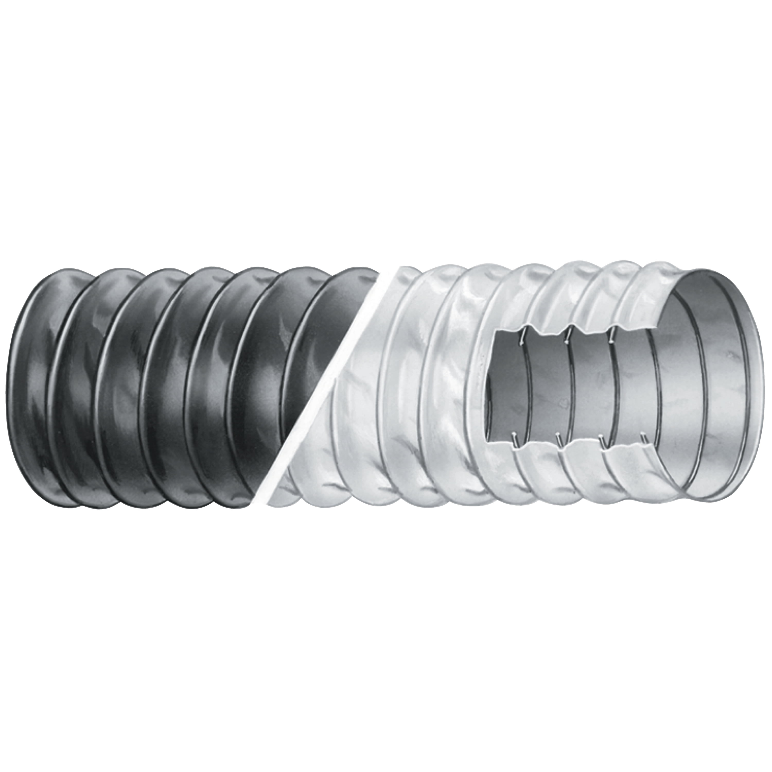 Trident Flexible Air 50' Blower Vent Marine Hose for Venting Bilge ...